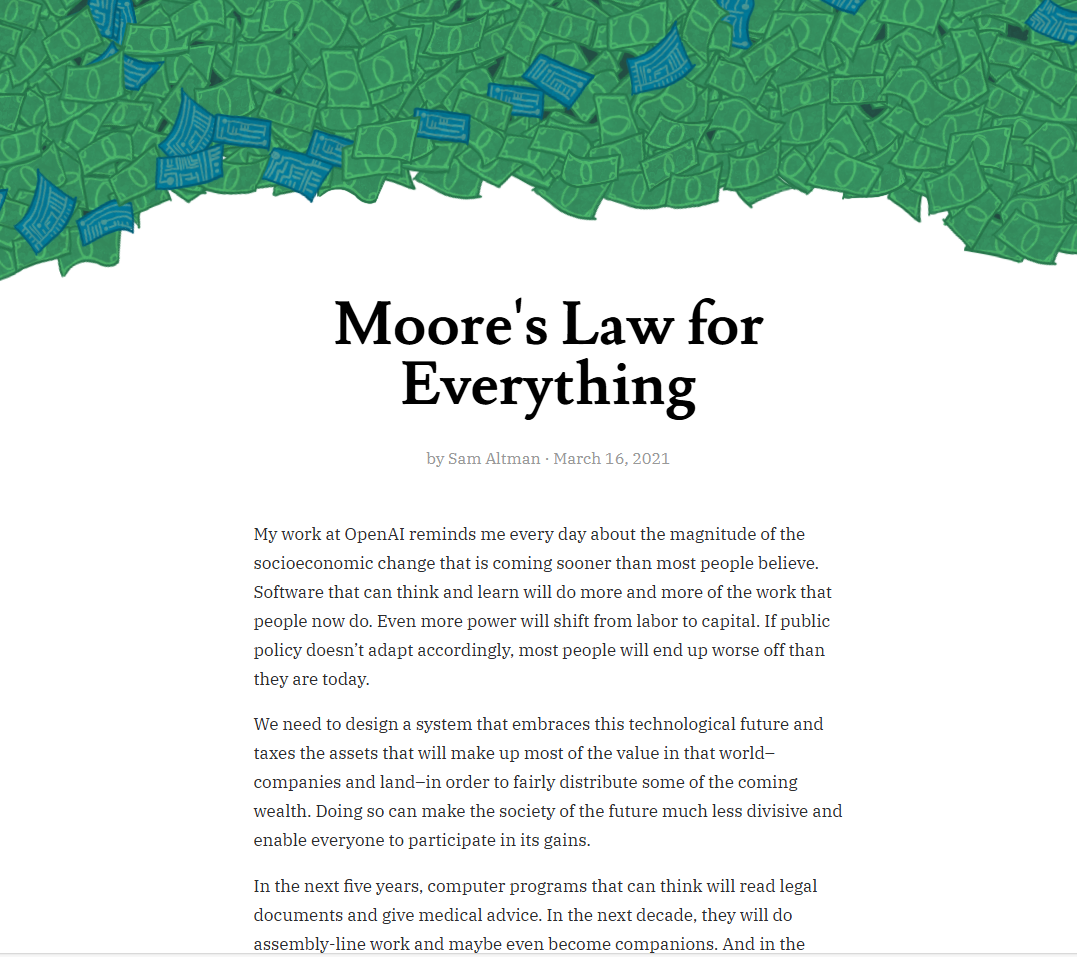 万物摩尔定律|Sam Altman|Moore's Law for Everything|V2SU