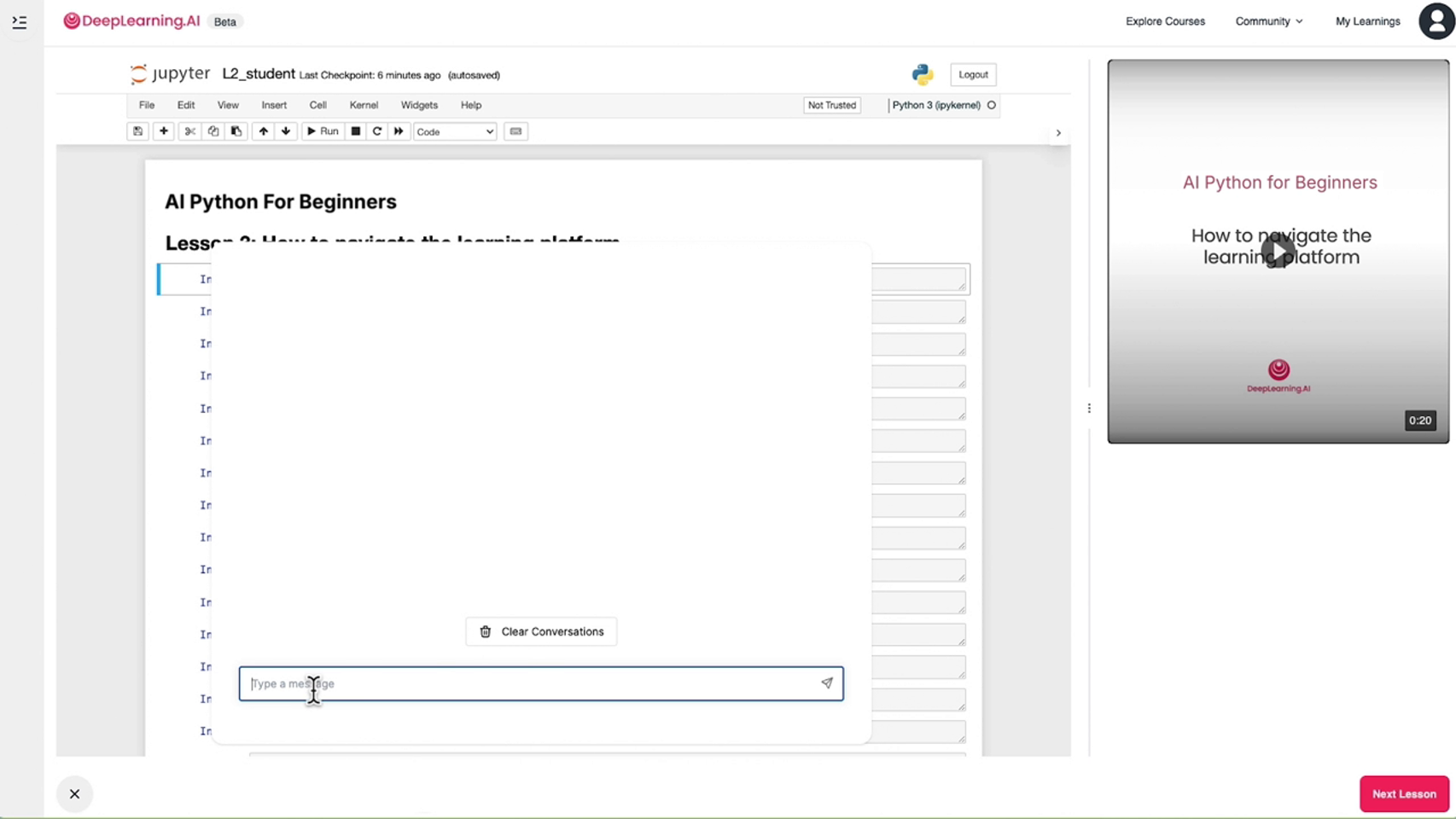使用AI编程平台|AI Python入门中文版|吴恩达 | V2SU创业知识库